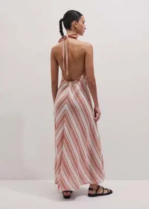 ME+EM Cotton Stripe Maxi Dress With Belt