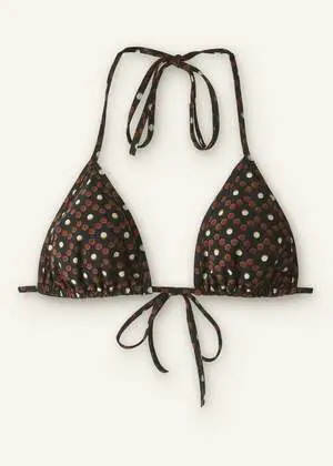 ME+EM Printed Triangle Bikini Top