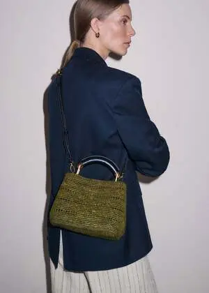 ME+EM Raffia Mini Day Bag