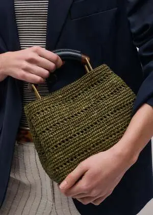 ME+EM Raffia Mini Day Bag