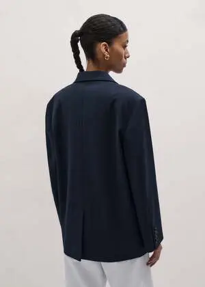ME+EM Pinstripe Oversized Blazer