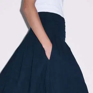 ME+EM Relaxed Maxi Skirt - Navy