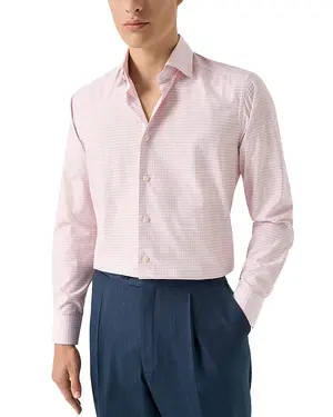 Eton Slim Fit Dress Shirt - Medium Orange