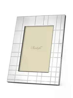 Christofle Graphik Engraved Picture Frame - Silver
