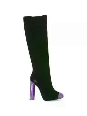 TOM FORD Beaded-toe Block-heel Boots