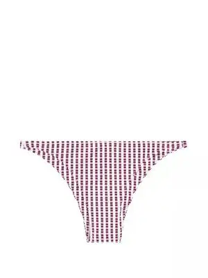 NUNO Check-pattern Bikini Bottoms - Purple
