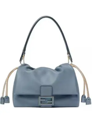 Fendi Mamma Baguette Drawstring Shoulder Bag - Blue