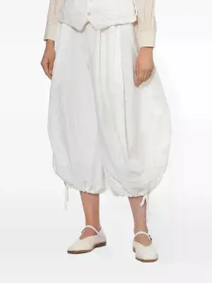 Comme Des Garçons Balloon Trousers With Drawstring Cuffs