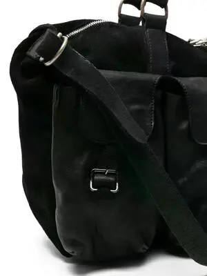 Guidi Cargo-pocket Suede Tote Bag