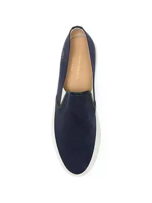 COMMON PROJECTS Leather-trim Slip-on Sneakers - Blue