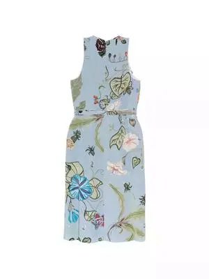 Gucci Flora Knight Printed Silk Dress