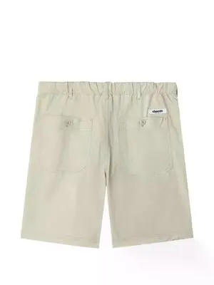 CHOCOOLATE Logo-patch Straight-leg Shorts - Neutrals
