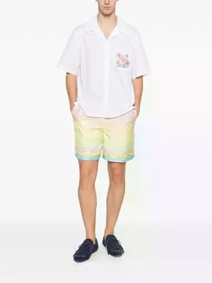 Casablanca Gradient Wavy-print Shorts
