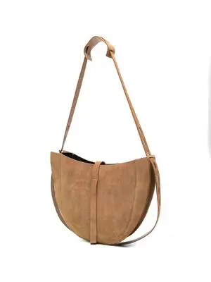 MINOBOSSI Lizzie Suede Shoulder Bag - Neutrals