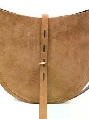 MINOBOSSI Lizzie Suede Shoulder Bag - Neutrals