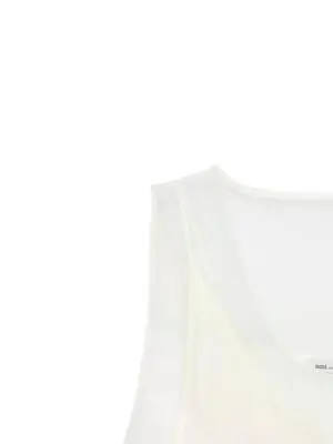 AMI Paris Layered Silk Top