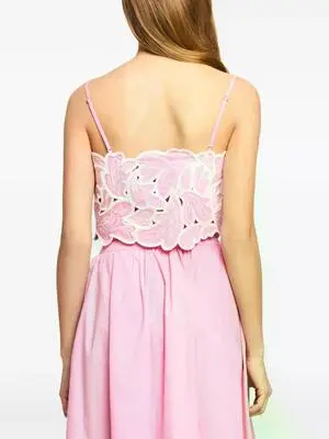 Cinq À Sept Caterina Paisley Bloom Embroidered Top - Pink