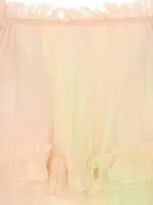 Chloé Ruffled Off-shoulder Blouse - Neutrals