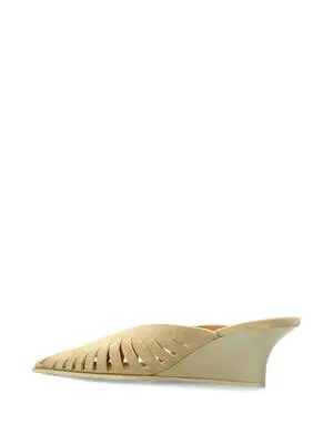 IRO PARIS Fauve Suede Mules - Neutrals