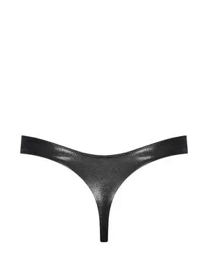 MAISON CLOSE Metallic-effect Bikini Bottom - Silver