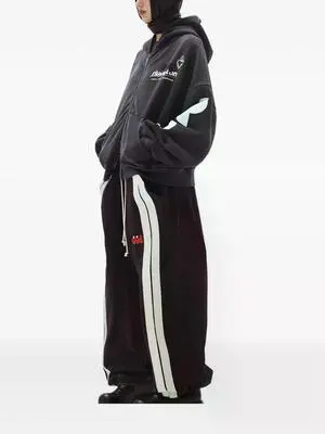 RRR123 Apocrypha Side-stripe Trousers - Black