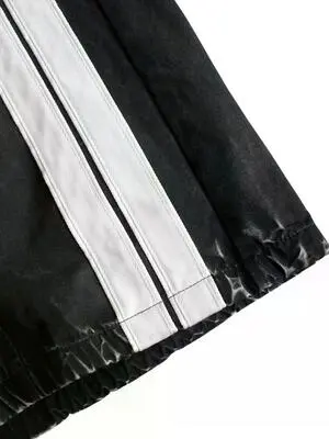 RRR123 Apocrypha Side-stripe Trousers - Black