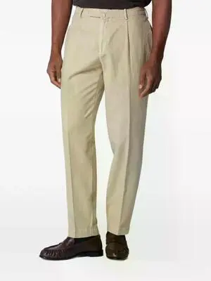SANTANIELLO Arechi Pleated Trousers - Neutrals
