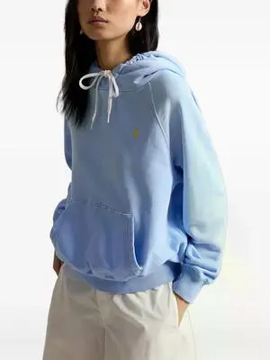 Polo Ralph Lauren Logo-embroidered Hoodie - Blue