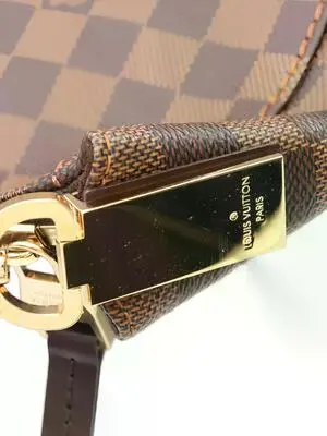 LOUIS VUITTON Damier Ebene Port Perot Pm - Brown
