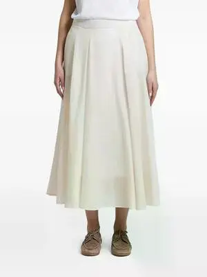 Peserico Midi Pleated A-line Skirt