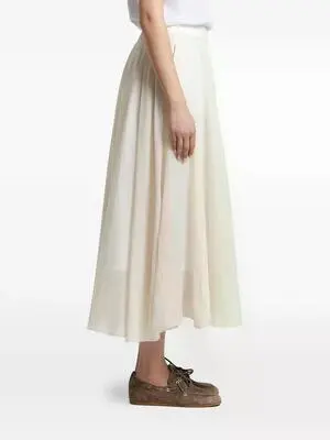 Peserico Midi Pleated A-line Skirt