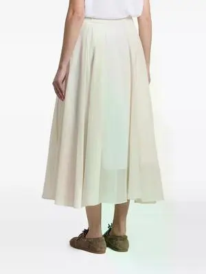 Peserico Midi Pleated A-line Skirt