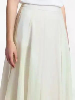 Peserico Midi Pleated A-line Skirt