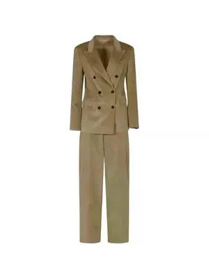 Tagliatore Corduroy Double-breasted Suit - Neutrals