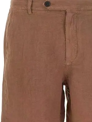 MC2 SAINT BARTH Sebastian Linen Shorts - Brown