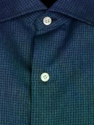 FINAMORE 1925 Houndstooth-pattern Shirt