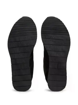 Tommy Hilfiger Panelled Logo-patch Sneakers - Black