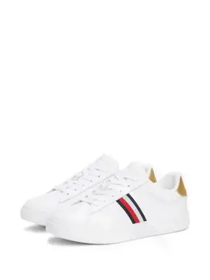 Tommy Hilfiger Stripe-detail Leather Sneakers