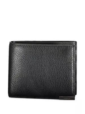 Calvin Klein Pebbled-texture Bifold Wallet - Black