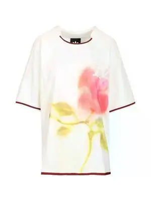 Adidas Wales Bonner Floral-print T-shirt - White