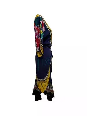 Etro Wrap-detail Printed Dress