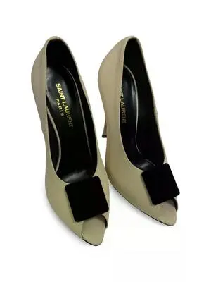Saint Laurent Franky Peep-toe Pumps