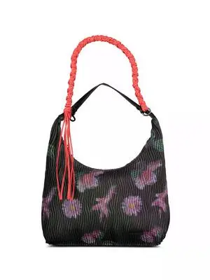 Desigual Floral-print Plissé Tote Bag