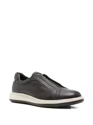 Fratelli Rossetti Leather Slip-on Sneakers - Brown