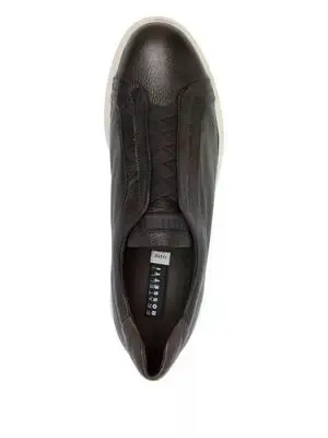 Fratelli Rossetti Leather Slip-on Sneakers - Brown