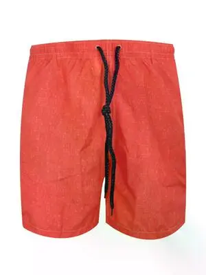 DRUMOHR Slub-texture Drawstring Shorts - Orange