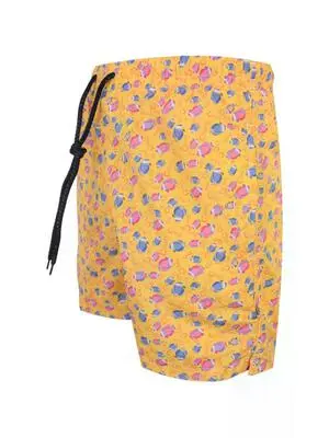 DRUMOHR Printed Drawstring Shorts - Yellow