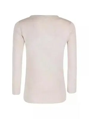 ROBERTO COLLINA Metallic-effect Fine-knit Sweater