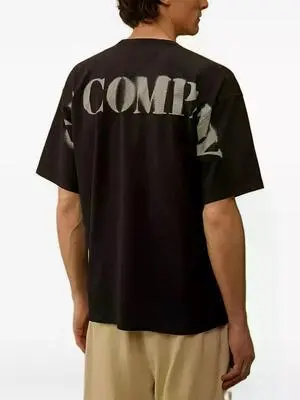 C.P. COMPANY Logo-print Short-sleeve T-shirt - Black