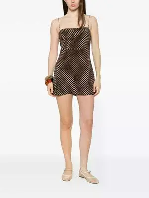 Matteau Polka-dot Print Dress - Brown